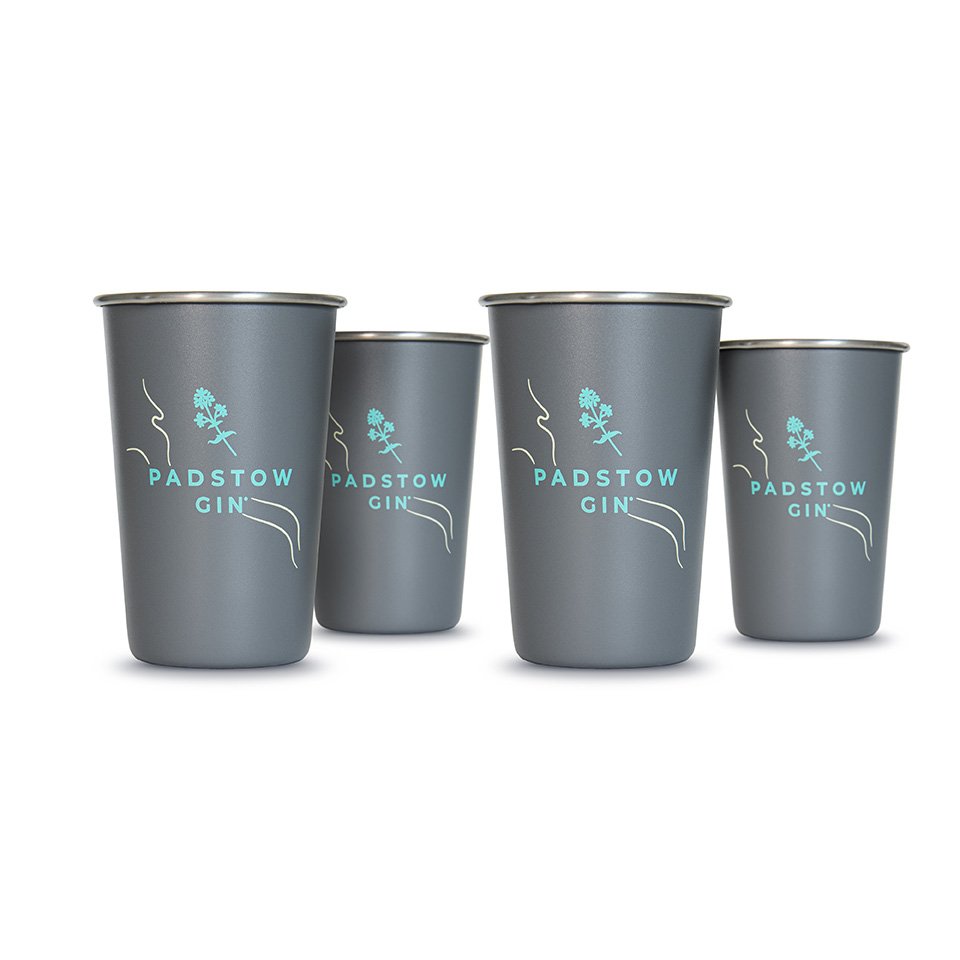 Padstow Gin Metal Picnic Cup 4 pack – Padstow Distilling